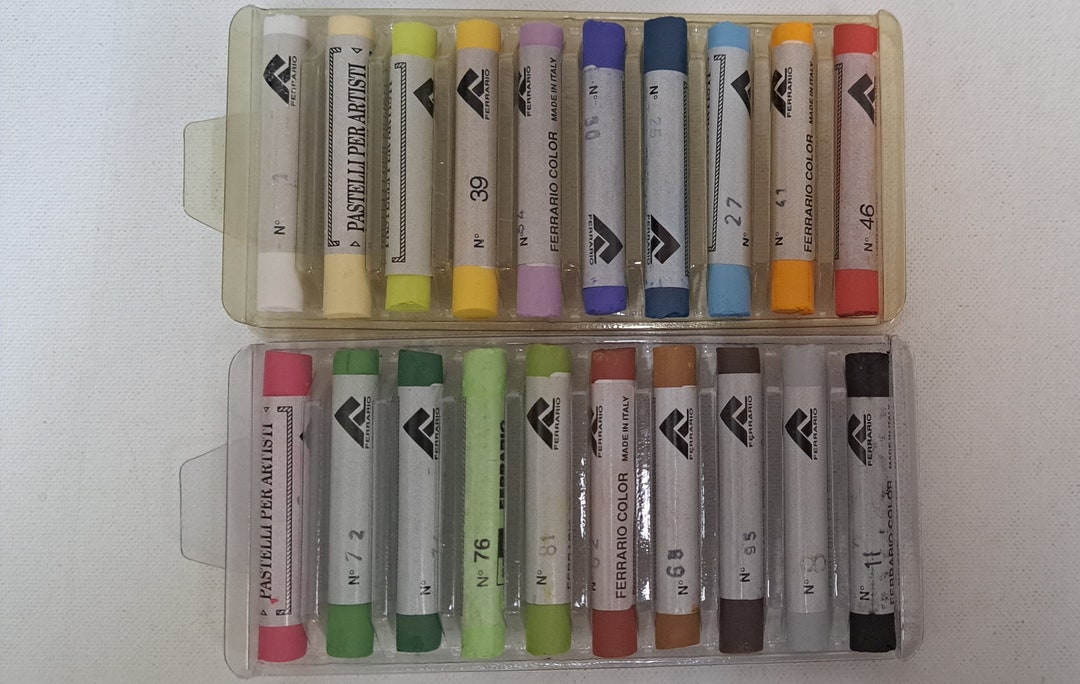 Ferrario Extrafine Artist Qaulity Soft Pastels Kit of 20 Pcs Full Stick ...