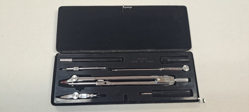 Rare Vintage Bofa Technical Drawing Compass Set A102 With Metal Case ...