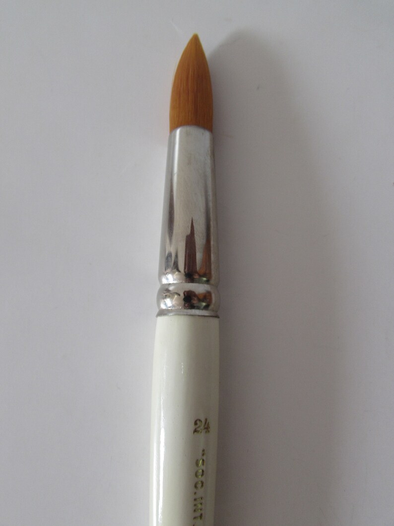 Large Watercolor Brush Golden Synthetic Sable Round 6-SIZES to - Etsy