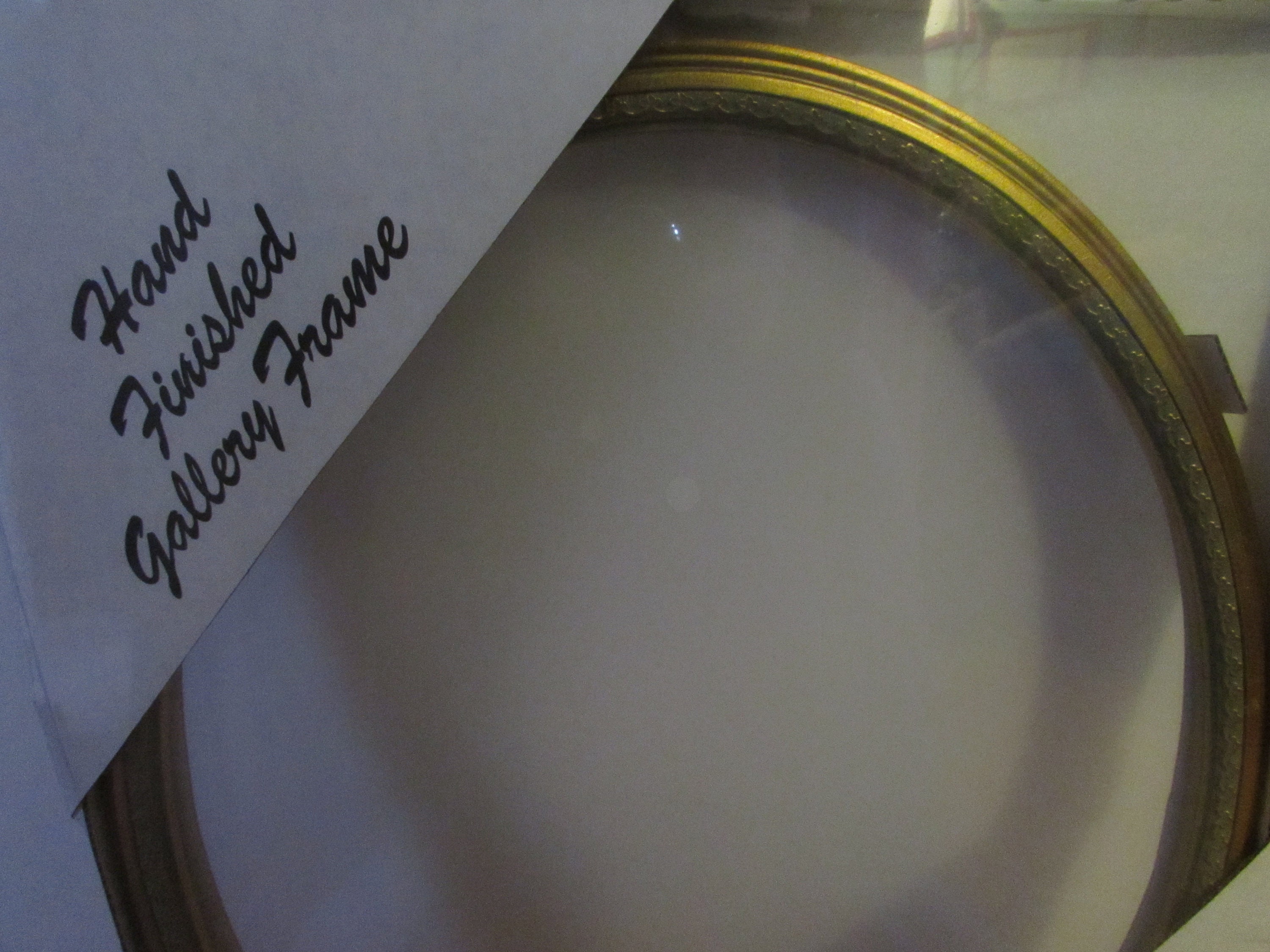 wholesale outlet store Vintage Gold Leaf Hand Finish Gallery Oval ...