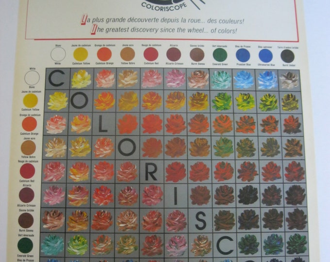 Mixing Color Chart-----coloriscope--the Greatest Discovery Since the ...