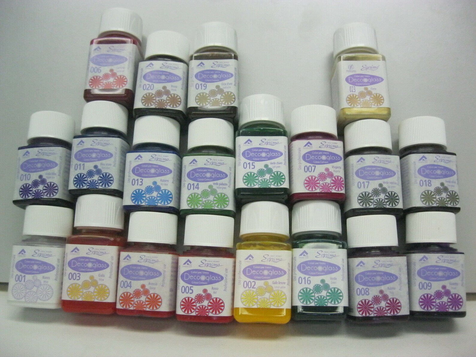 Ferrario Glass Paint Deco Glass Transparent Paint Water Base 50ml ...