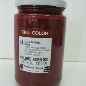 Professional Artist Quality Acrylic 280ml Ferrario CRIL-COLOR -made in ...