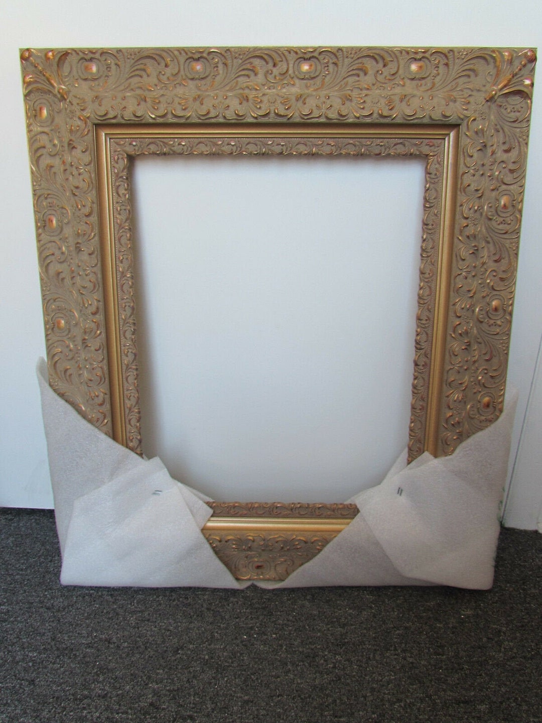Rare Large Antique Gold Ornate Gallery Picture Frame 16x20 Inches -5 ...