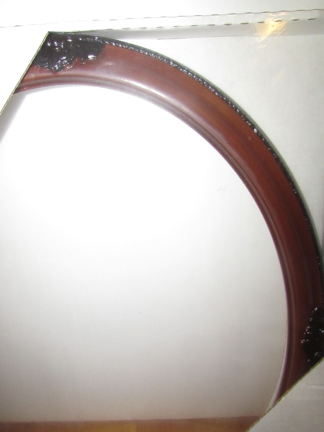 Vintage Light Brown Oval Picture Frame 16X20 Inches /45916 - Etsy
