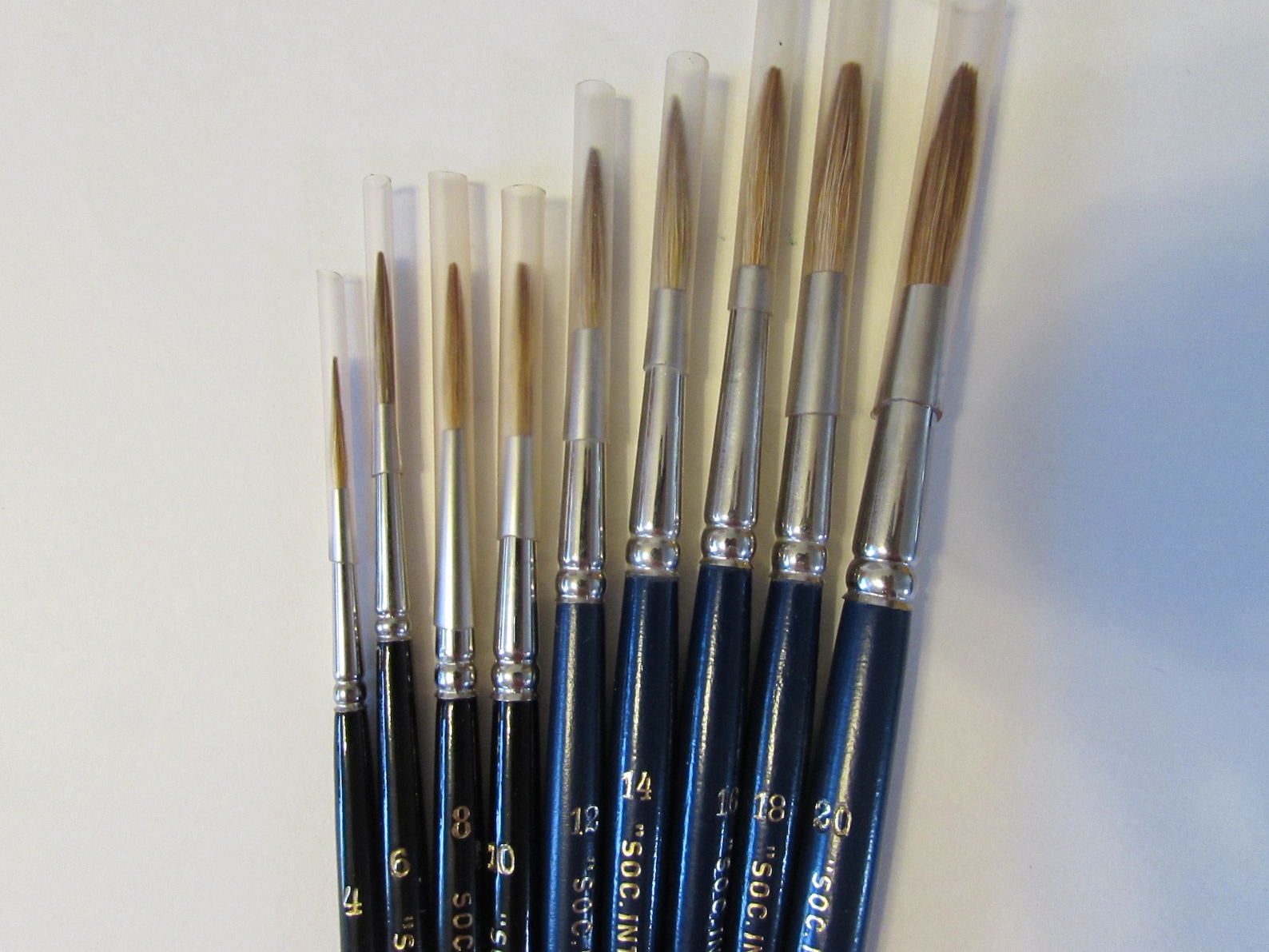 Signwriter Lettering Brush Round with Straight Edge Sable | Etsy