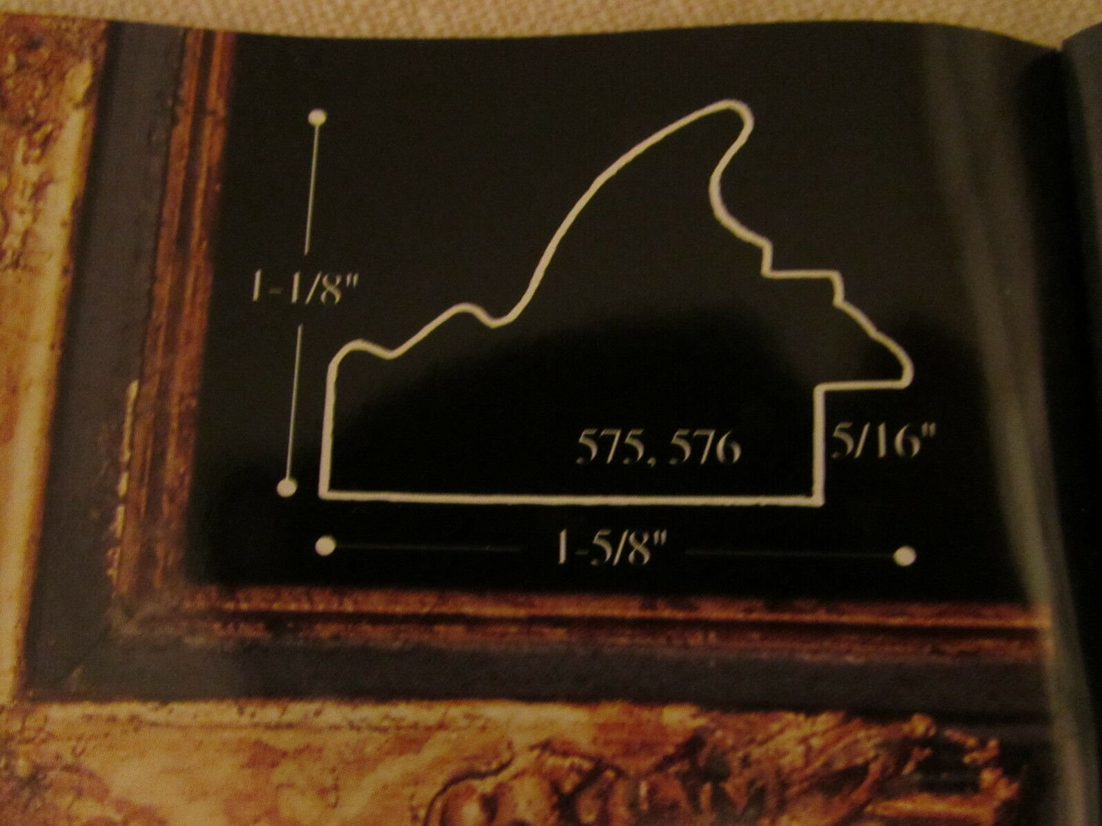 Wooden Ornate Picture Frame Gold Leaf 16x20'' Model - Etsy