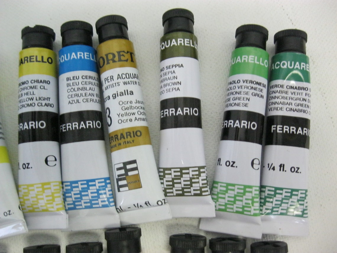 Lot of 22 Artist Watercolor Paint Ferrario TINTORETTO 7.5 Ml - Etsy