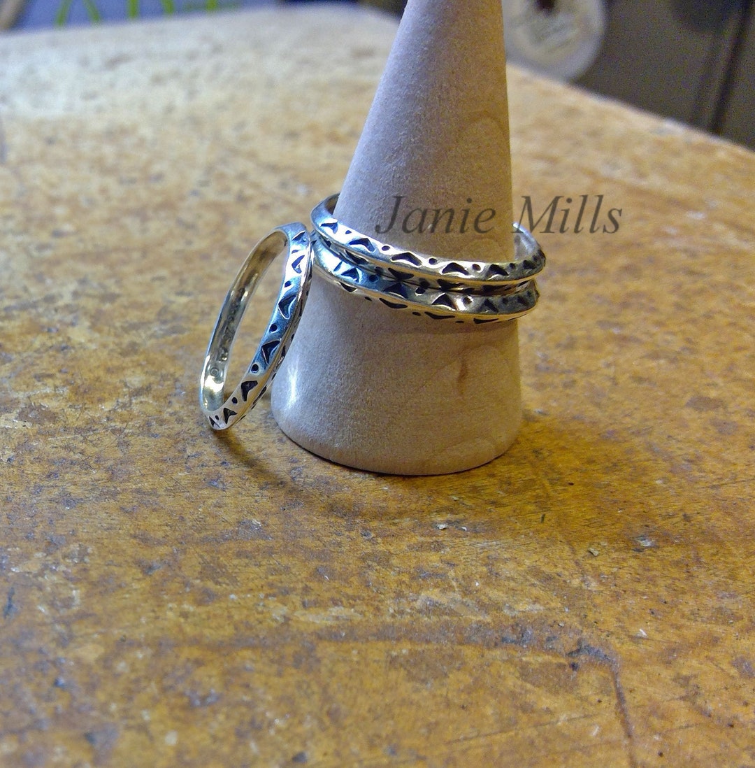 Ring Sterling Silver Stacking Vintage Choice of 3 Stacking Rings Size 8 ...