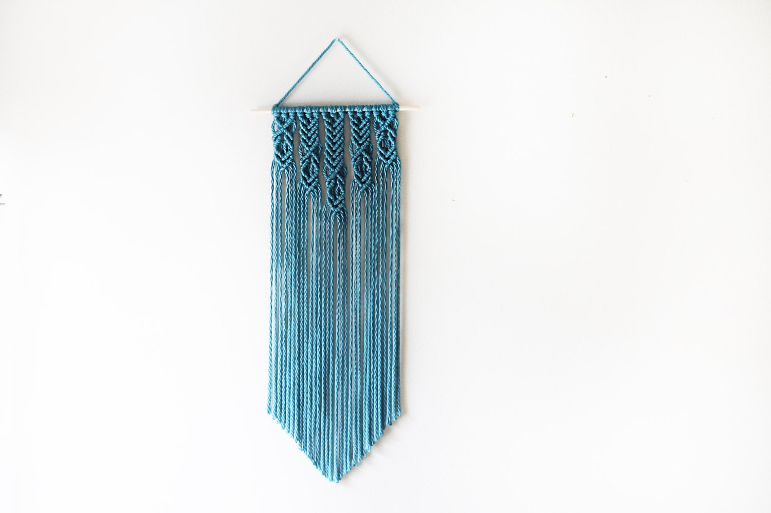 Blue Colored Handmade Macrame Wall Hanging - Etsy