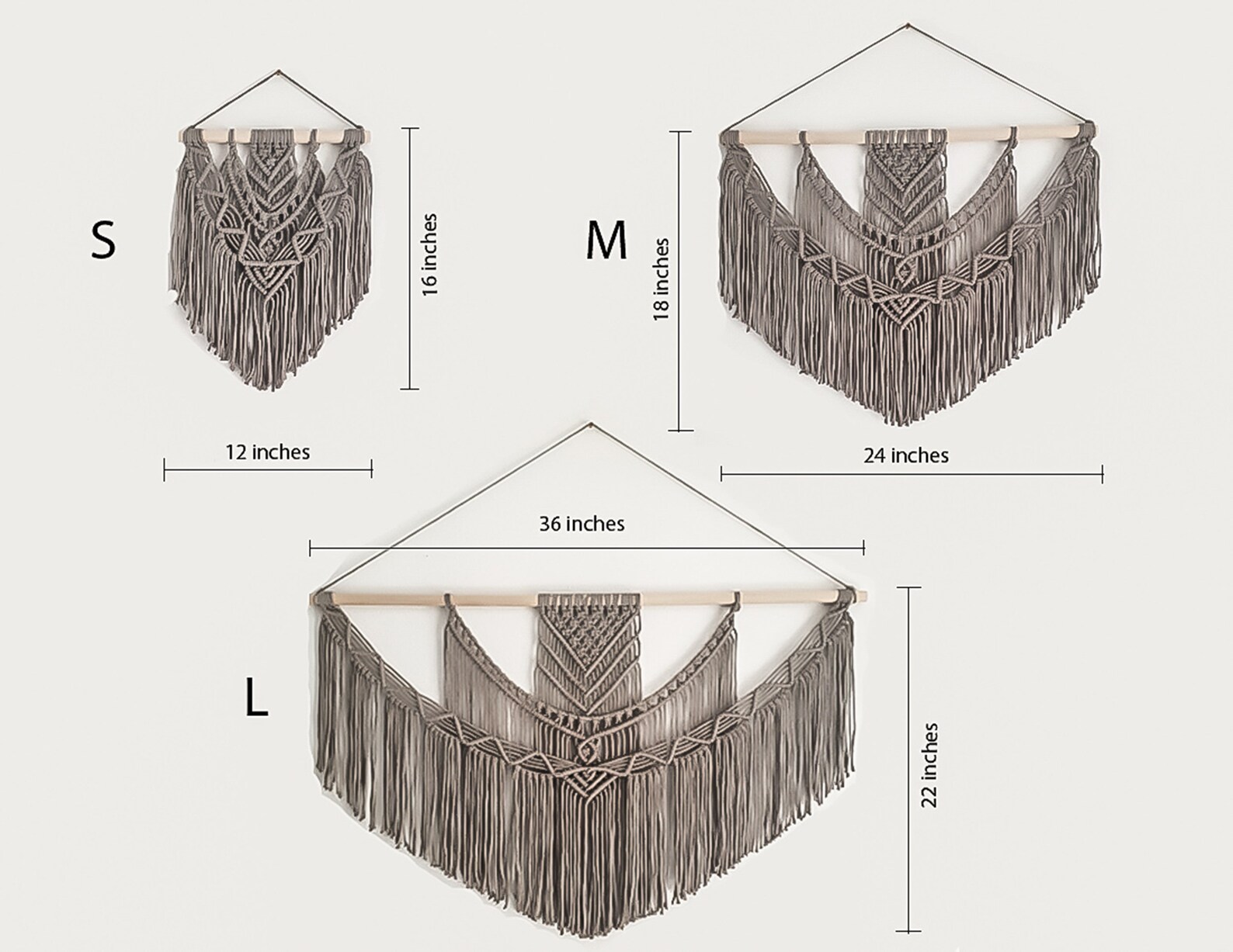 Extra Large Macrame Wall Hanging 5 Size Options Macrame Wall | Etsy