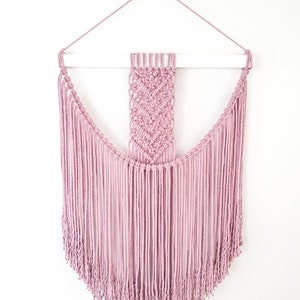 Handmade Pink Macrame Wall Hanging / Bohemian Decor / Boho Macrame ...