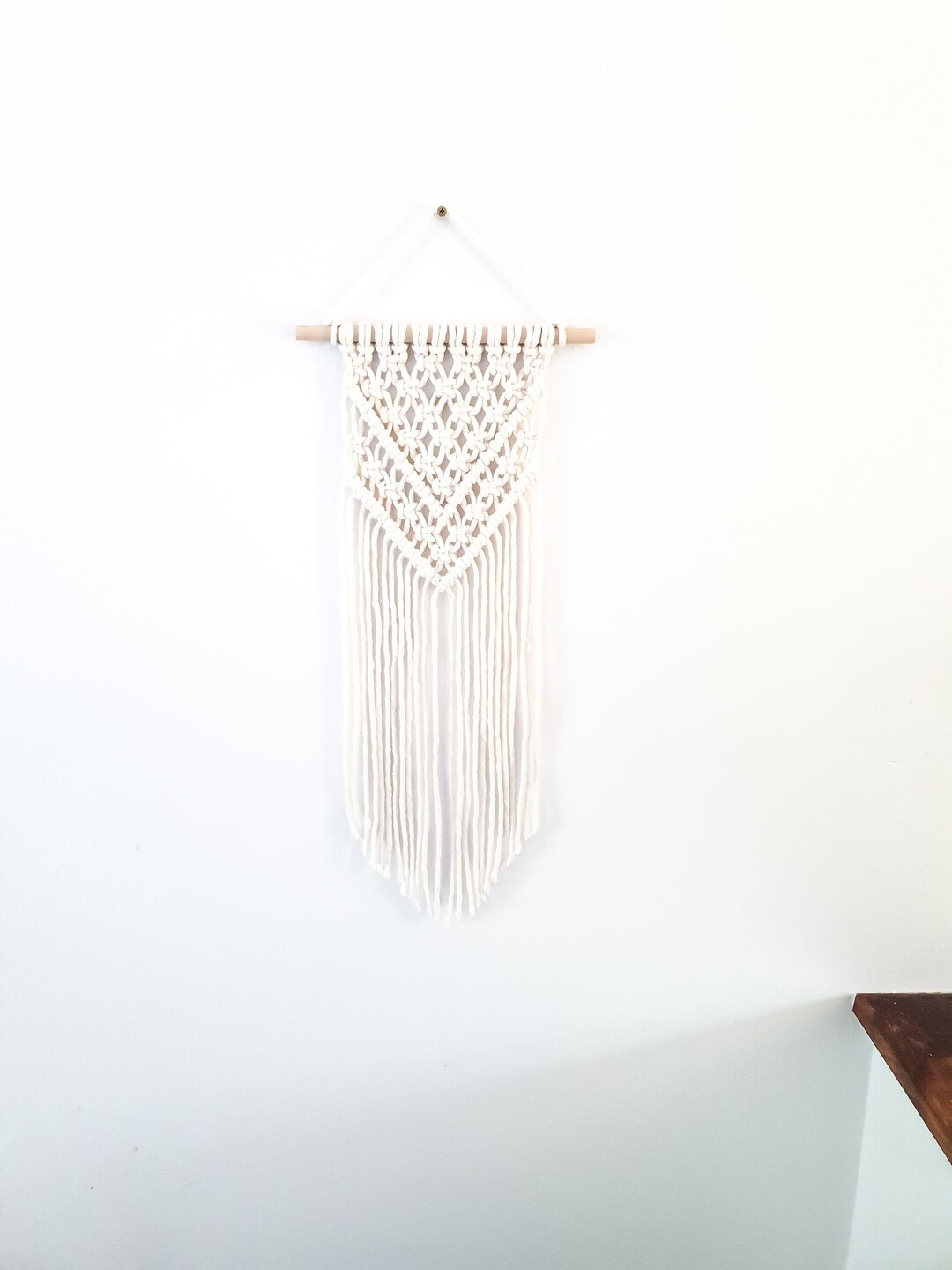 Small Handmade Macrame Wall Hanging Available in Many Colors, Handmade ...