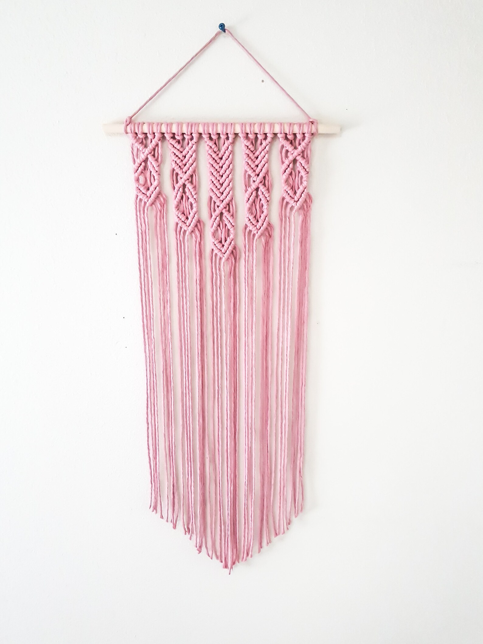 Pink Macrame Wall Hanging Macrame Wall Art Woven Wall - Etsy