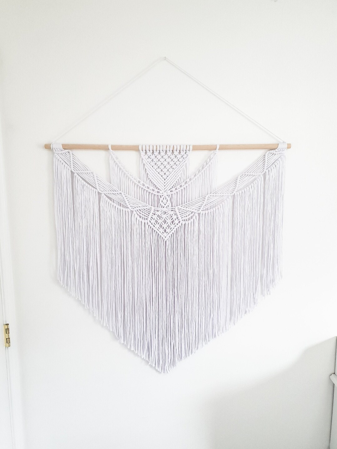 Extra Large Macrame Wall Hanging: Handmade Cotton Rope, 3ft - Etsy