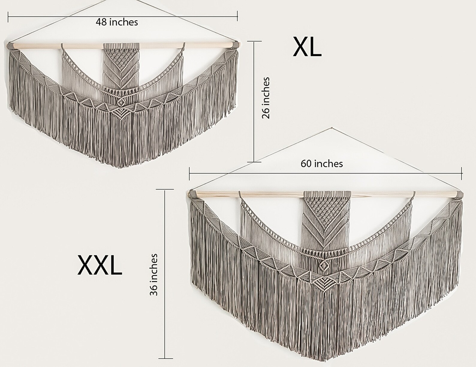 Extra Large Macrame Wall Hanging 5 Size Options Macrame Wall - Etsy