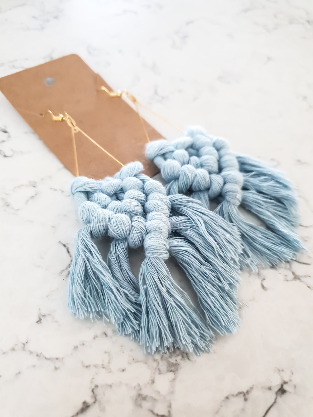 Triangle Macrame Earrings, Macrame Earrings, Boho Earrings, Bridesmaid ...