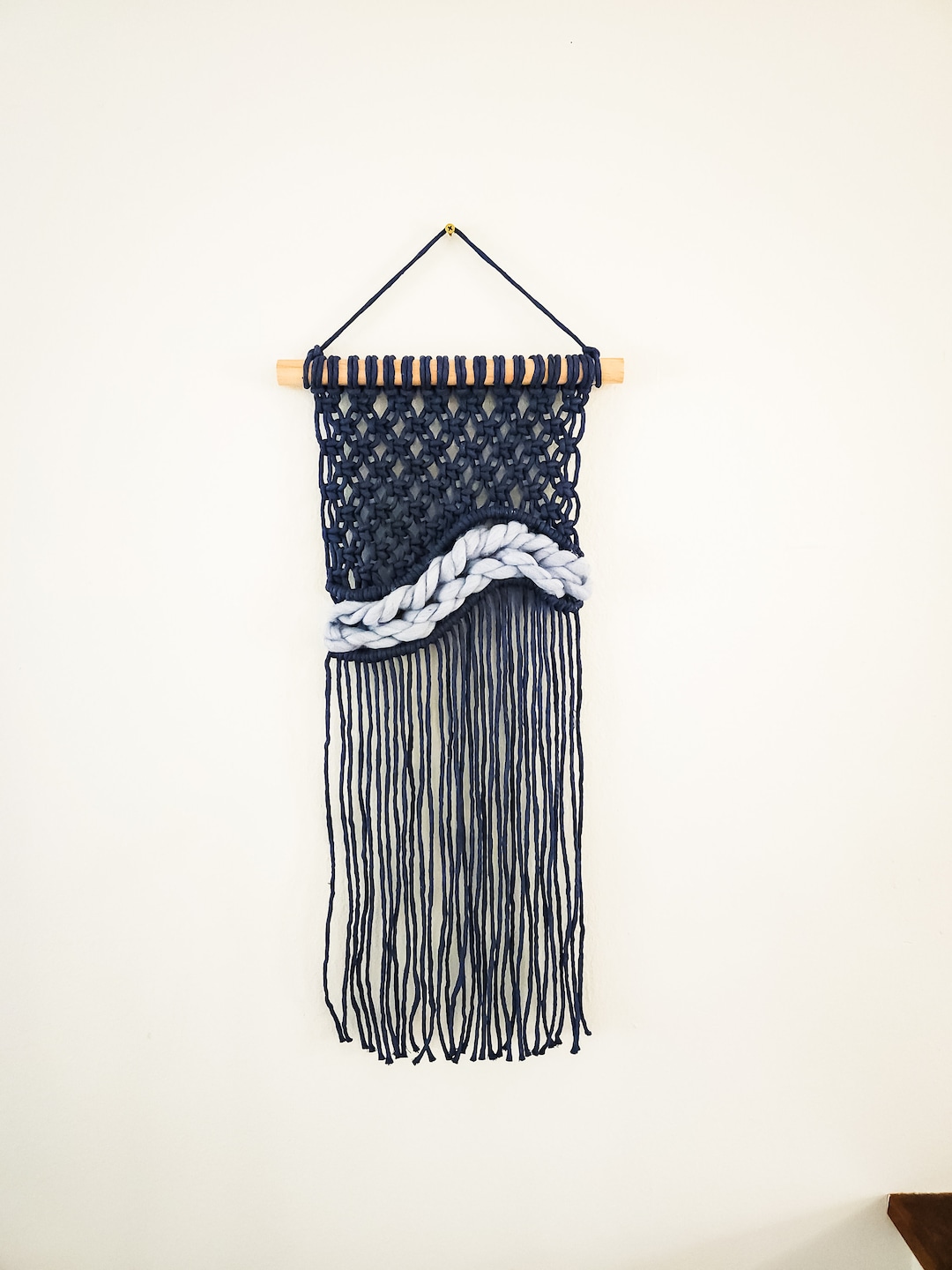 Small Handmade Macrame Wall Hanging Available in Many Colors, Handmade ...