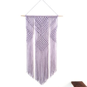 Purple Macrame Wall Hanging 3 Foot Length Cotton Rope - Etsy