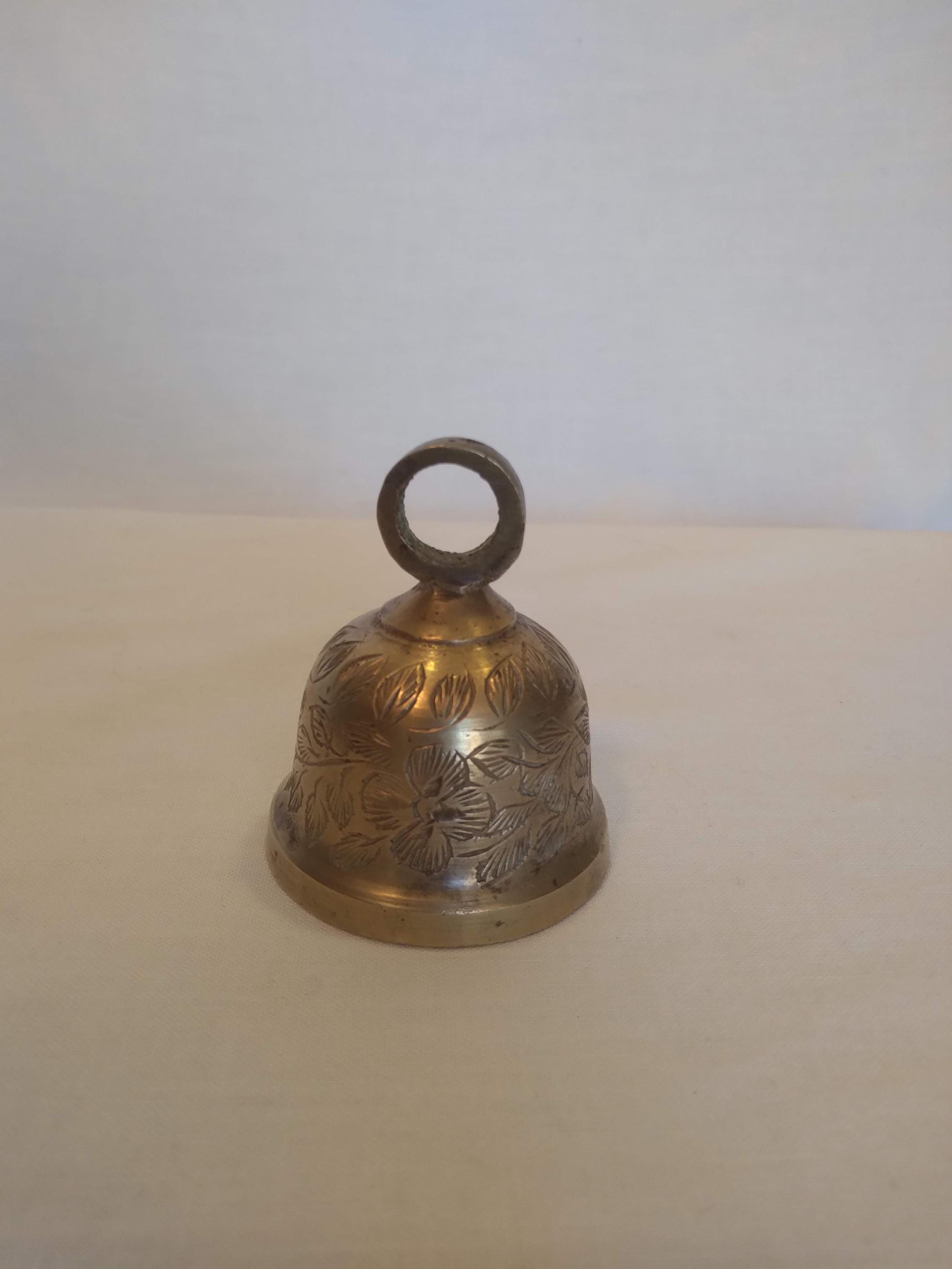 Small Vintage Brass Jerusalem Bell - Etsy