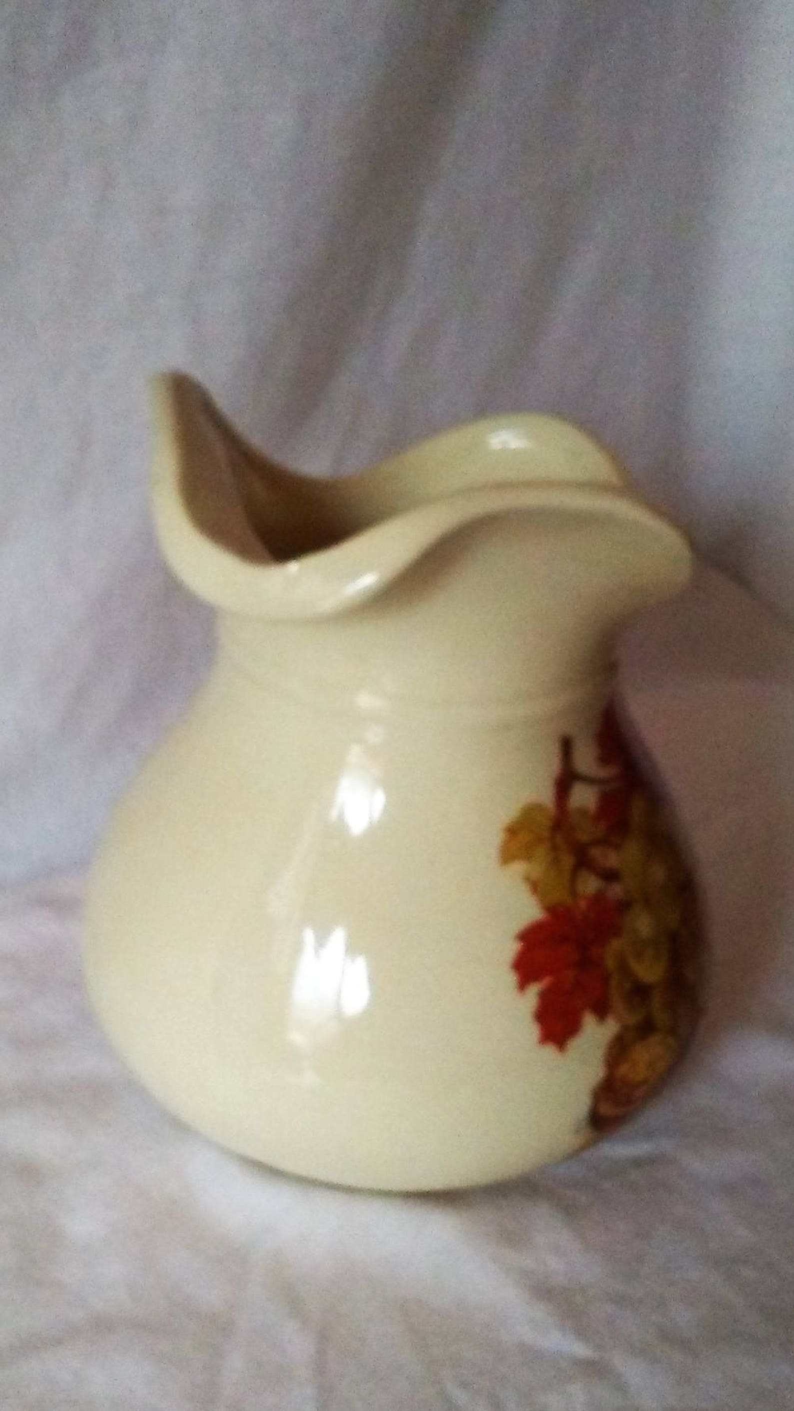 Mccoy Pitcher/water Pitcher/ceramic Pitcher With Grapes/mccoy Grape ...