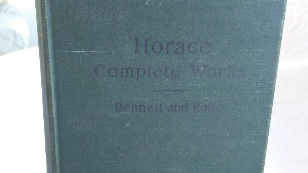 Vintage 1934 "horace Complete Works"/old Book/horace/literary Classic ...