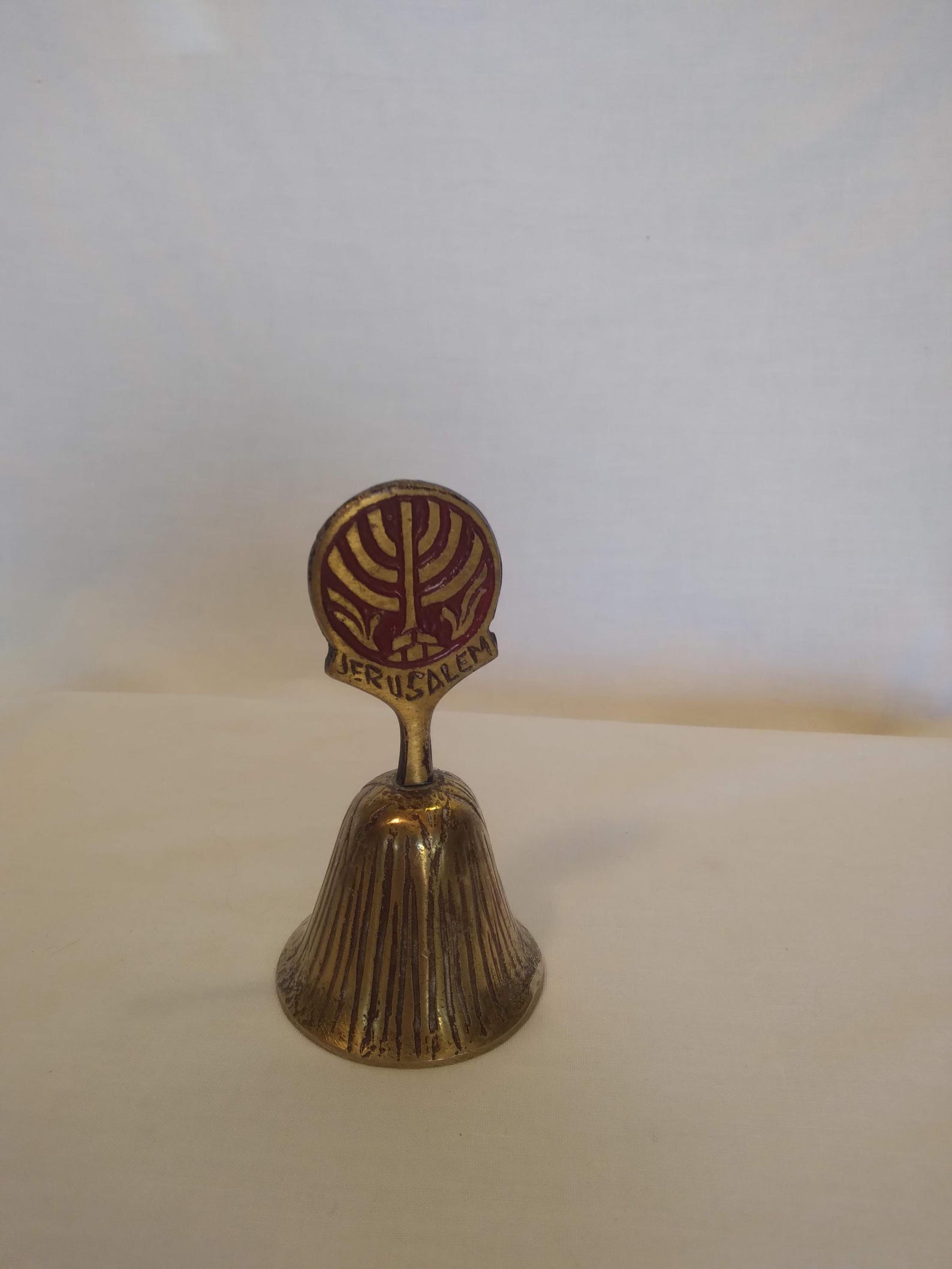 Small Vintage Brass Jerusalem Bell - Etsy