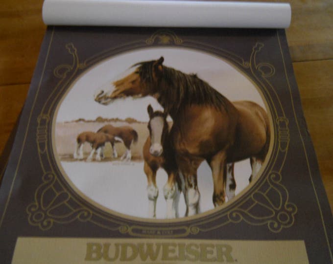 1977 Budweiser Clydesdale Calendar - Etsy
