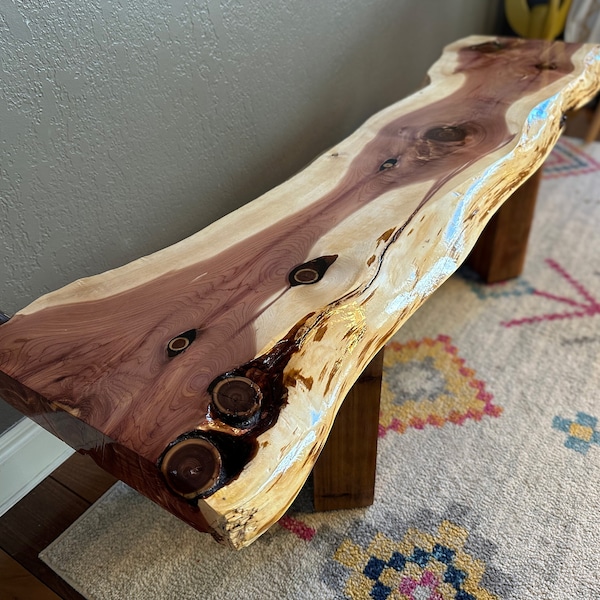 Cedar Bench - Etsy