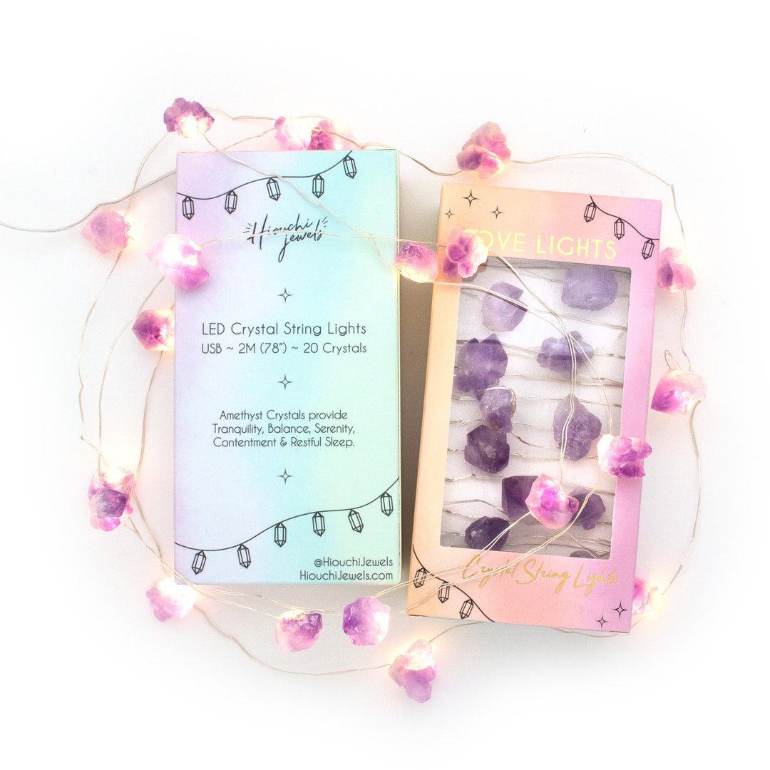 Love Lights ~ Crystal String Lights ~ Amethyst - Etsy