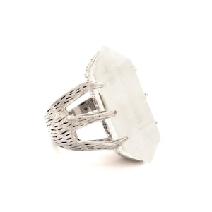 Talon Crystal Ring | Silver / Quartz - Etsy