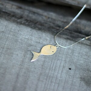 Sterling Silver Fish Necklace-silver Animal Jewelry-silver Ocean ...