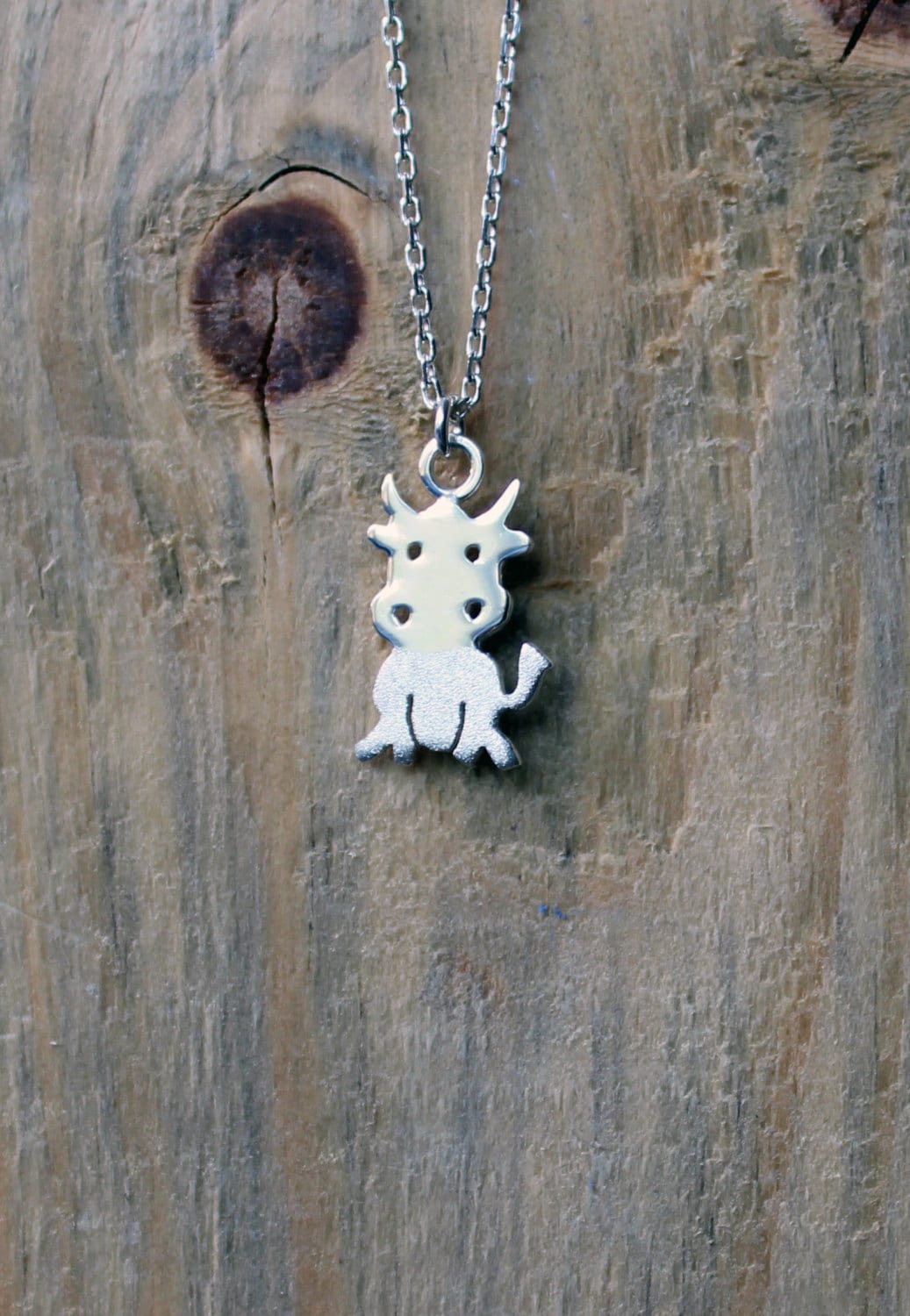 Cow Necklace in Sterling Silver, Everyday Jewelry for Girls, Handmade ...