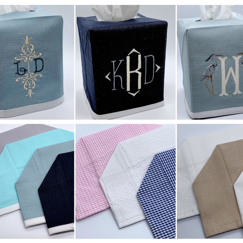 Linen Tissue Box Cover - Etsy