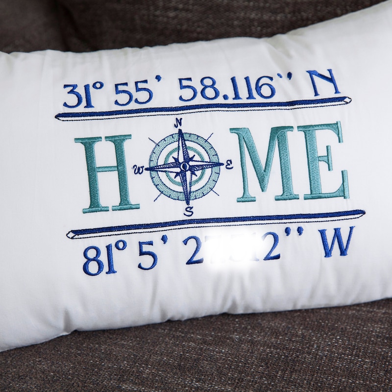 Longitude Pillow - Etsy