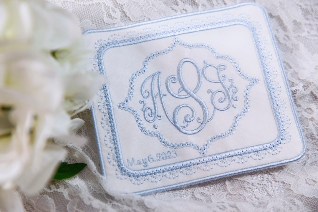 Wedding Dress Label Monogrammed Lace Frame - Etsy