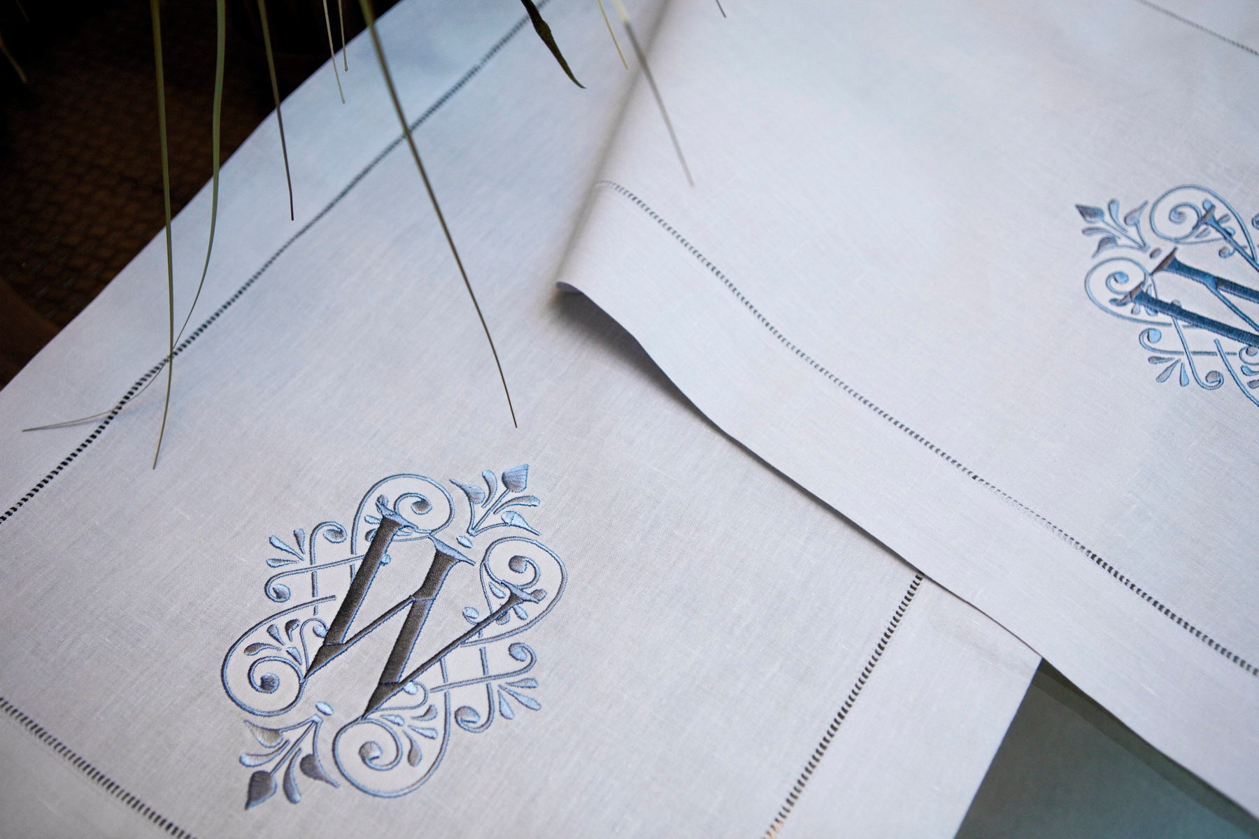 Monogrammed Table Runner Linen - Etsy