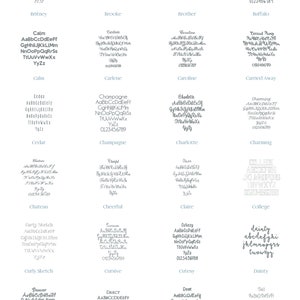 Lettering Fonts Selections for Display Only | Etsy