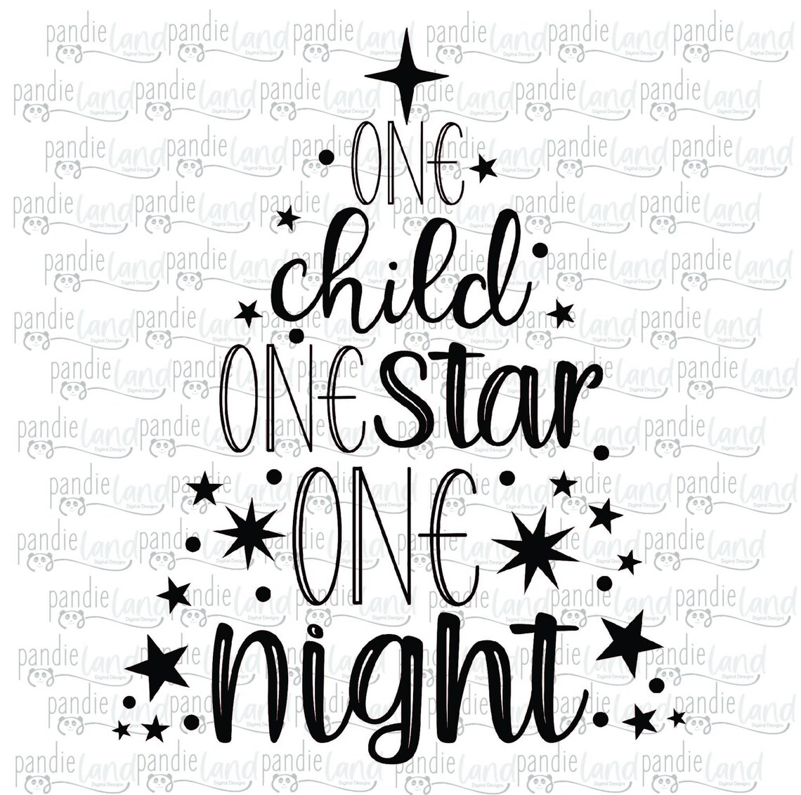 One Child One Star One Night SVG/JPEG/PNG ***digital Files Only*** - Etsy