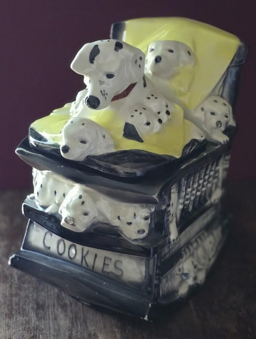 Vintage 1961 Retro Rare 101 Dalmatians Cookie Jar - Original Mccoy FREE ...