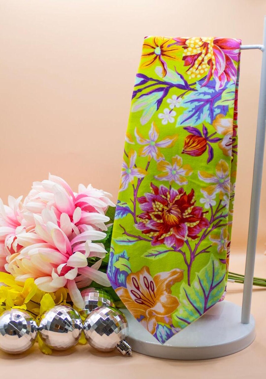 Kentucky Derby Necktie- Pastel and Neon Floral 151 KY Derby Party ...