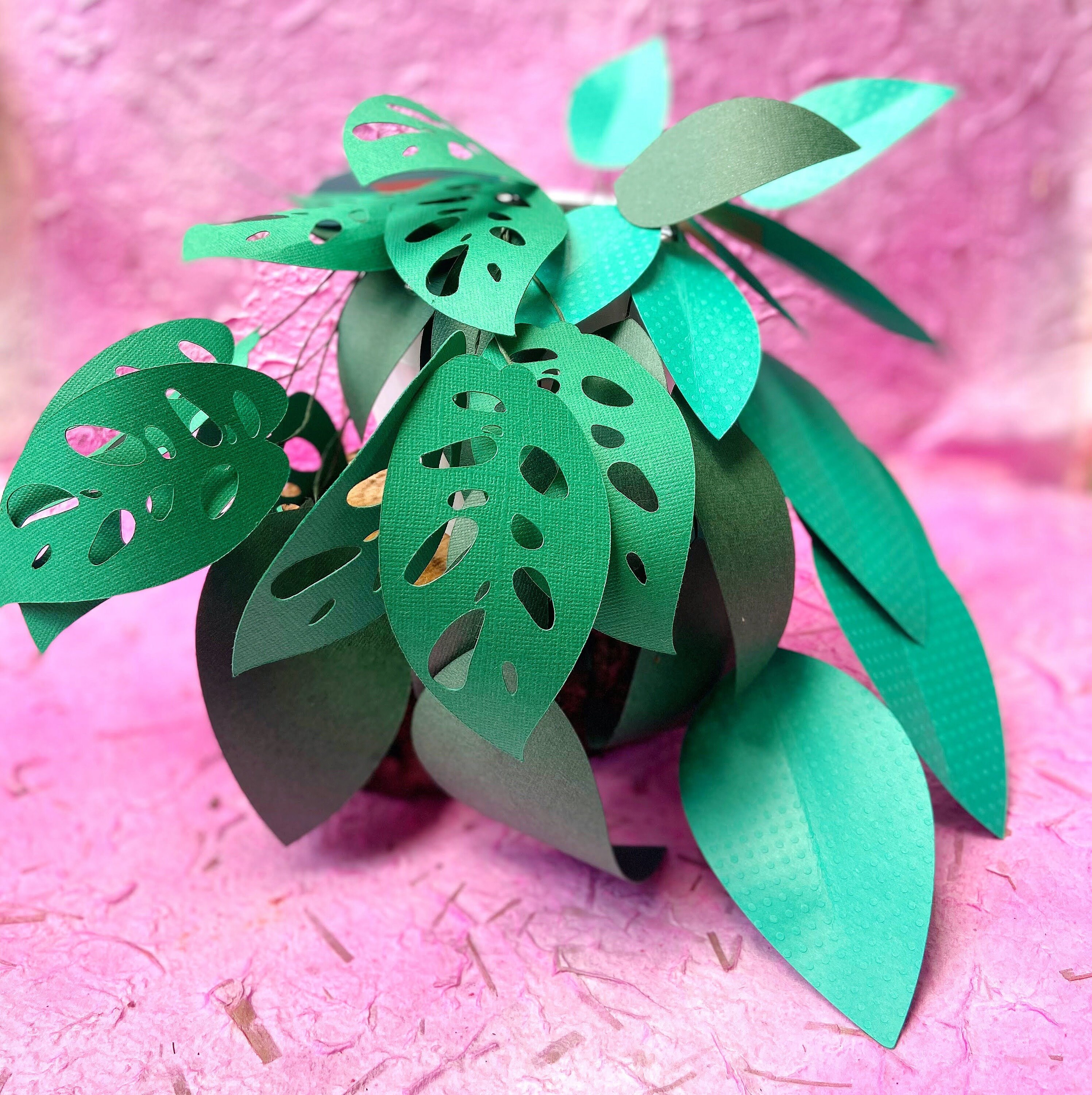 Faux Houseplant - Cebu Pothos Paper Plant, Paper Plants Home Decor ...
