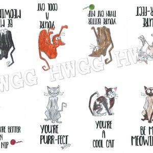 Printable Lunchbox Notes Cat Lunchbox Notes, Back to School Lunchbox ...