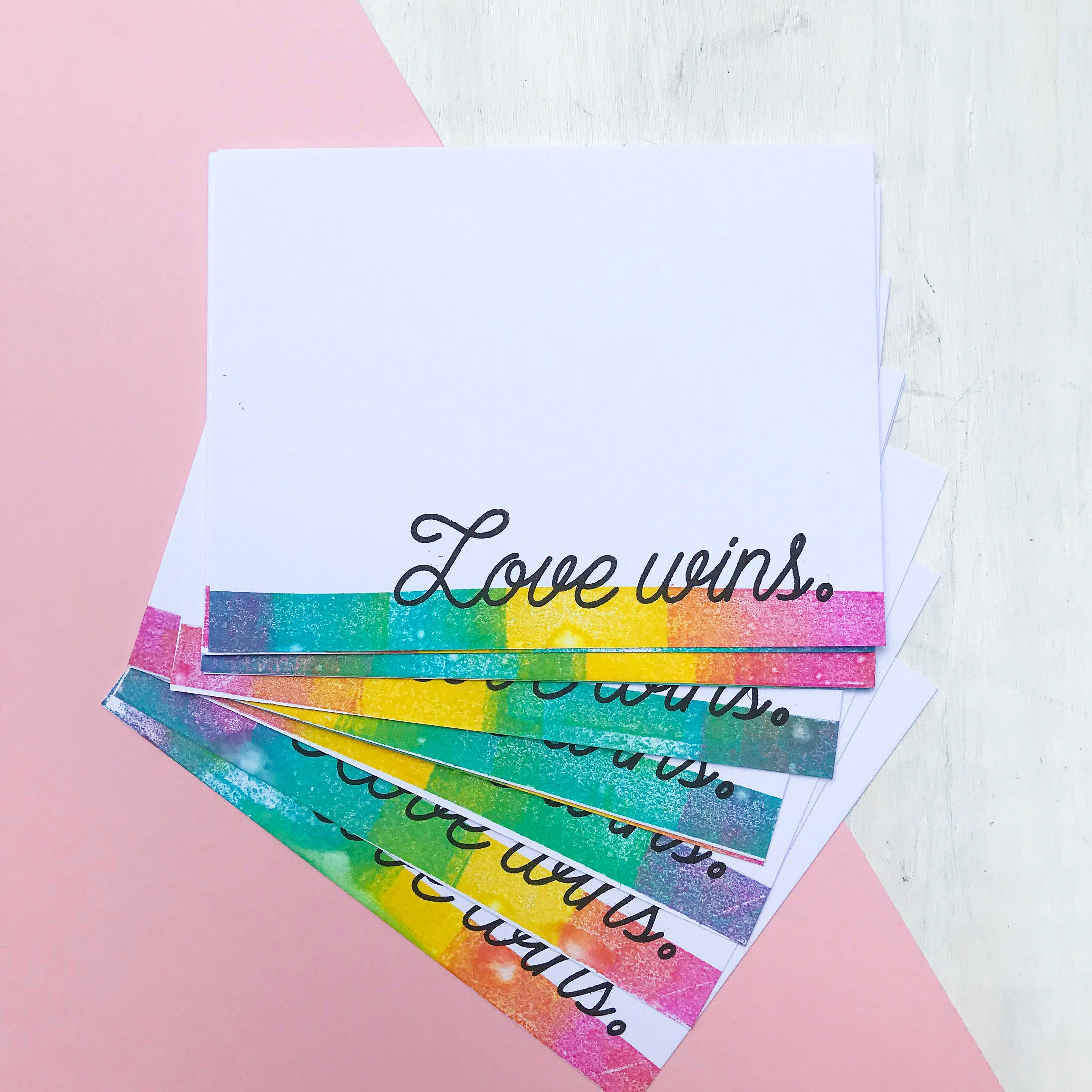 LGBTQ Card Love Wins, Rainbow Pride Card, Pride Month, Gay Wedding Card ...