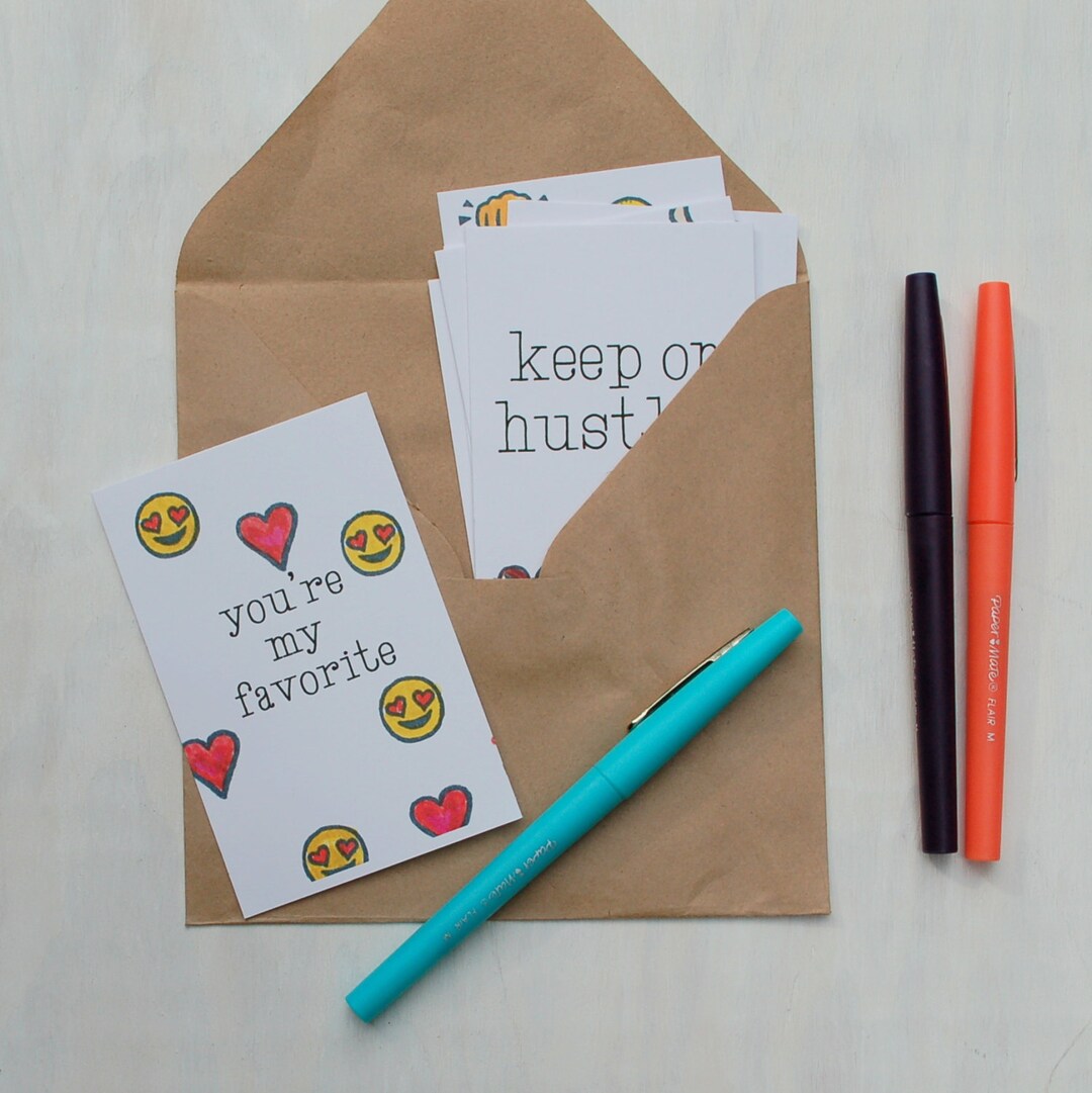 Printable Lunch Box Notes - Emoji Cards, Back to School Lunch Box Cards ...
