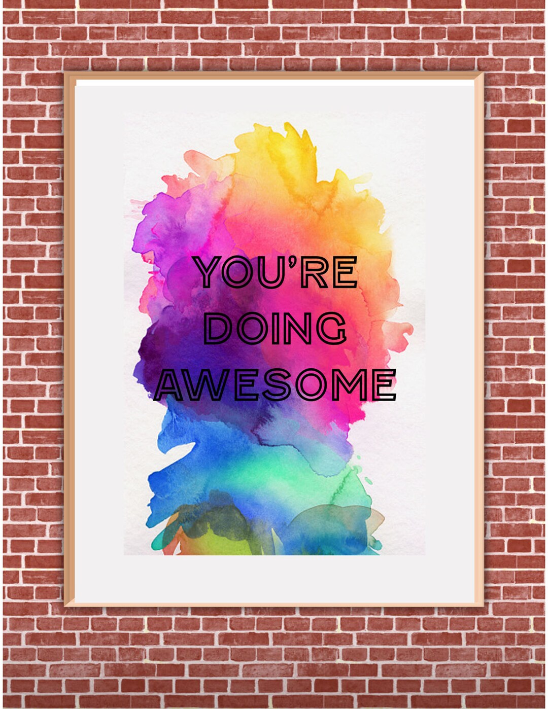 You're Doing Awesome - 8x10 Print, Printable Wall Art, Gift for Friends ...
