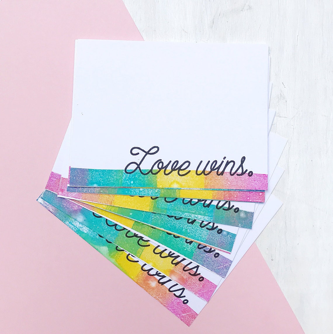 LGBTQ Card Love Wins, Rainbow Pride Card, Pride Month, Gay Wedding Card ...