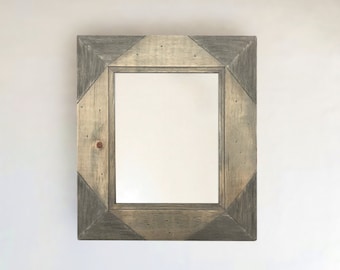 Rustic wood mirror | Etsy