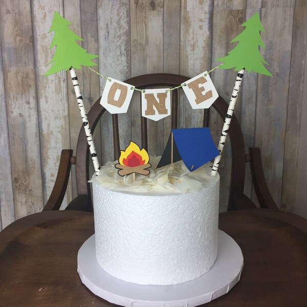 Camping Cake Topper - Etsy