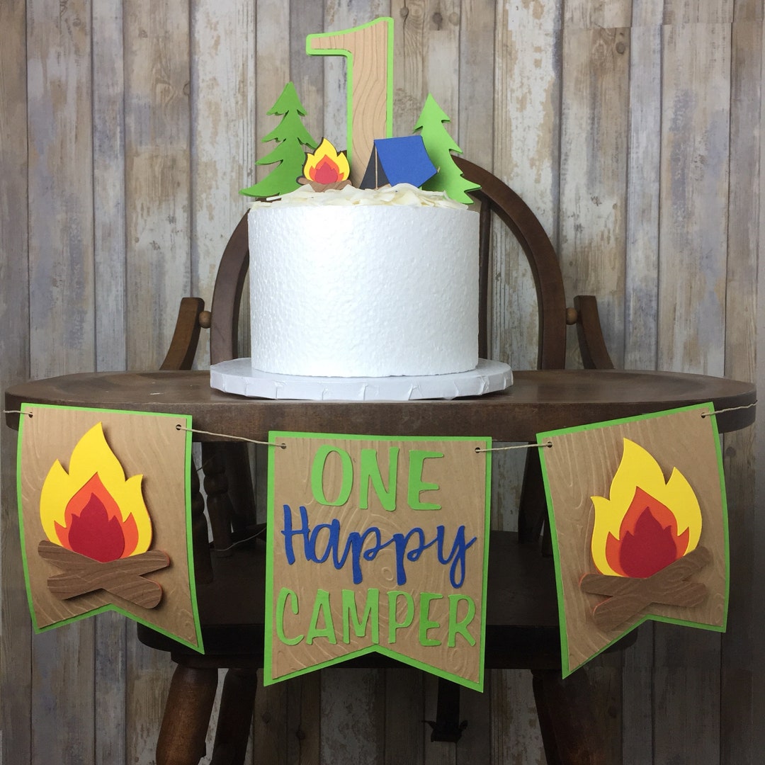 20 Accent Colors to Choose From Campfire one Banner & Cake Toppers ...